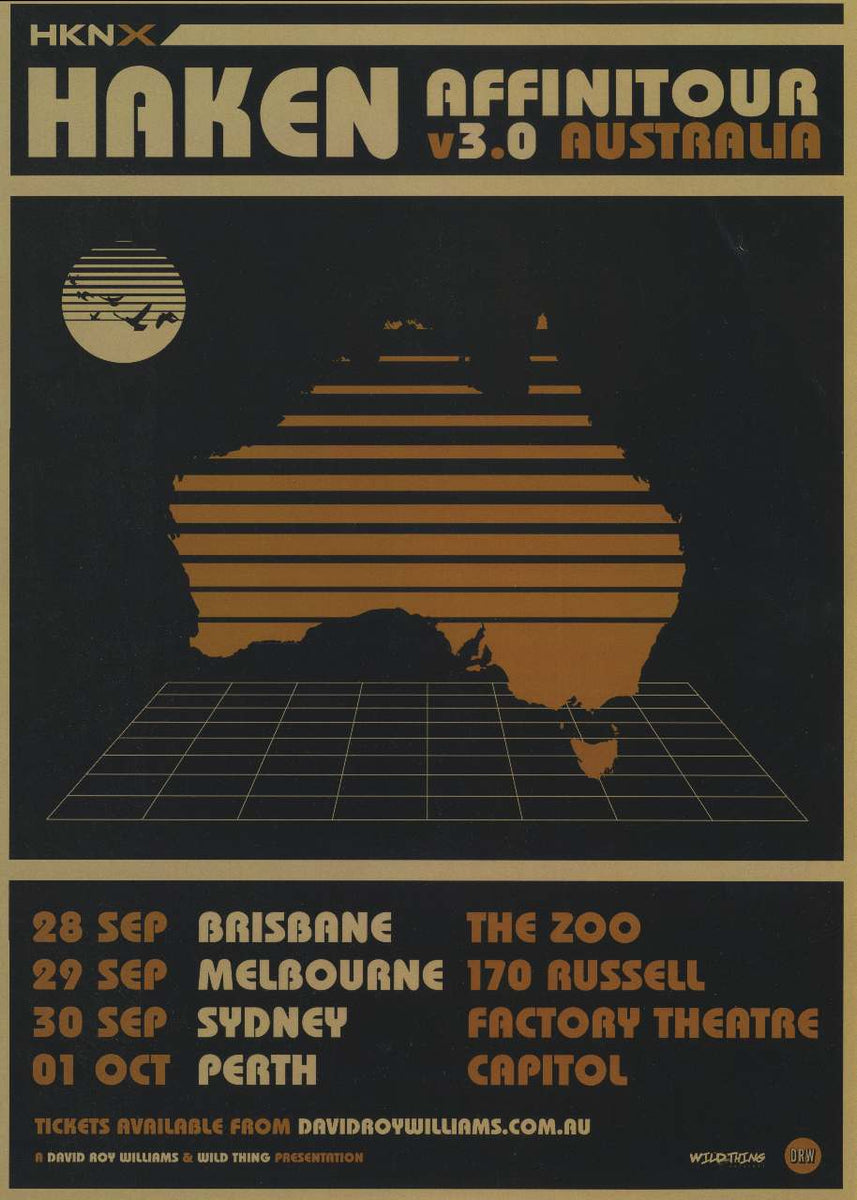 Haken Affinitour 2016 Poster – viciousthreadsstore